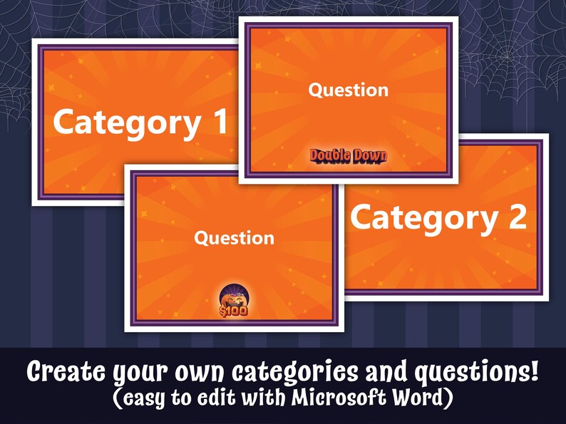 Halloween Trivia Tycoon Printable Game – Halloween Game – Customizable ...