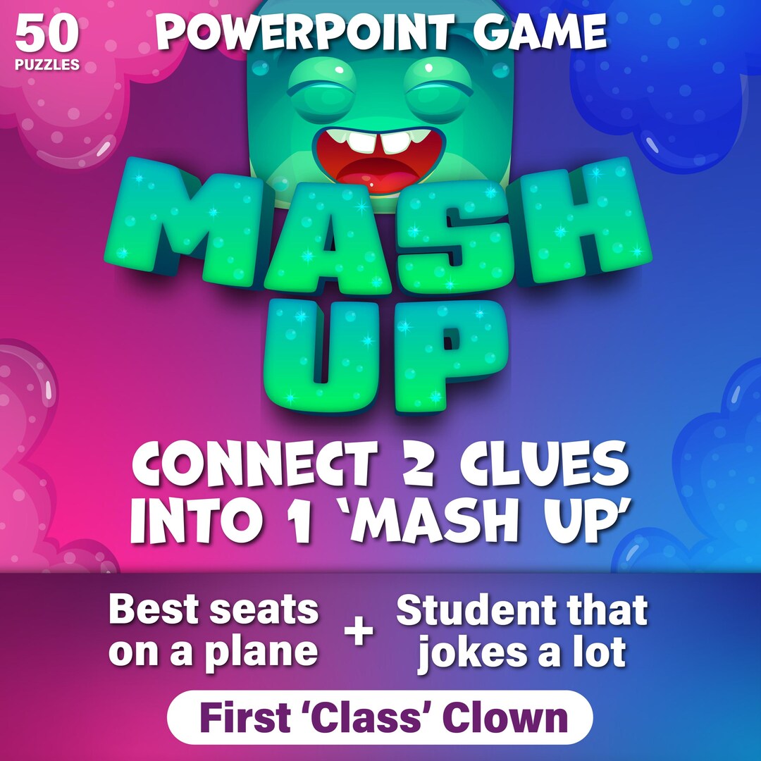 Mash up Word Game – Interactive Powerpoint With Scoreboard (family ...