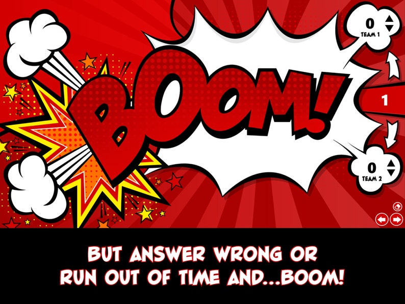 Time Bomb Trivia Game | Interactive Editable Powerpoint W/scoreboard ...