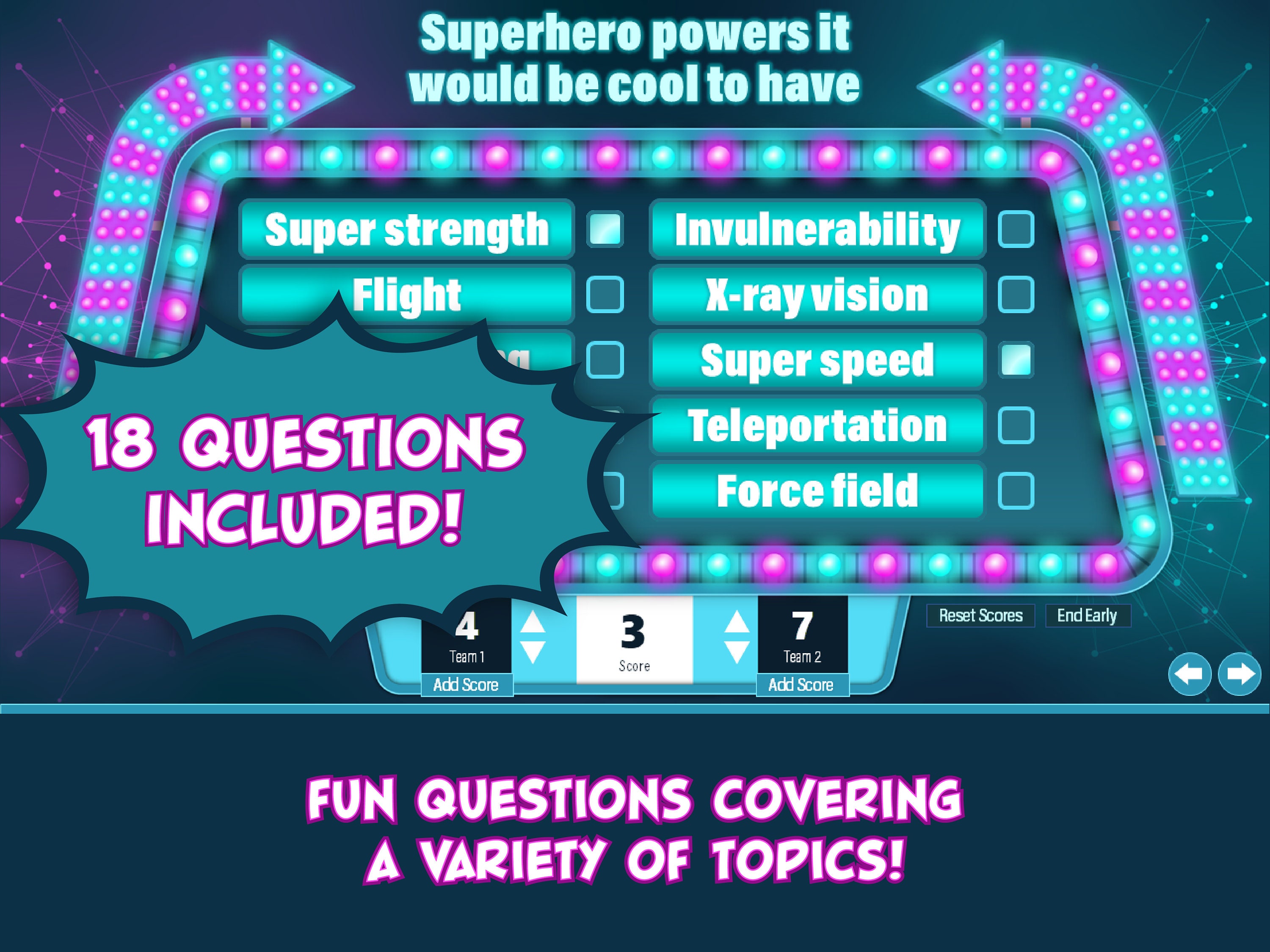 Word Burst Word Game – Interactive Powerpoint With Scoreboard (family ...