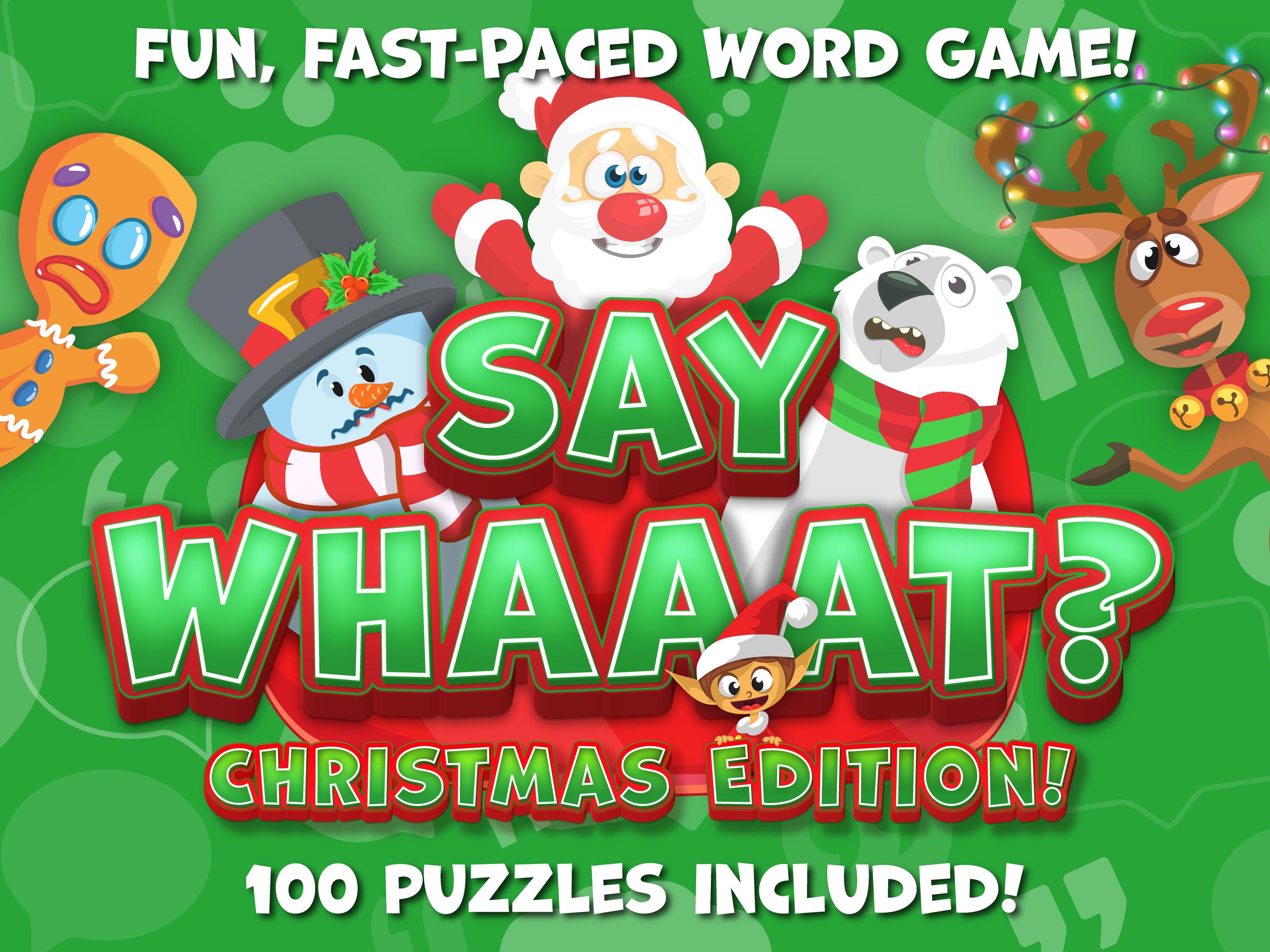 Christmas Say What! | Interactive Holiday Word Game | Editable ...