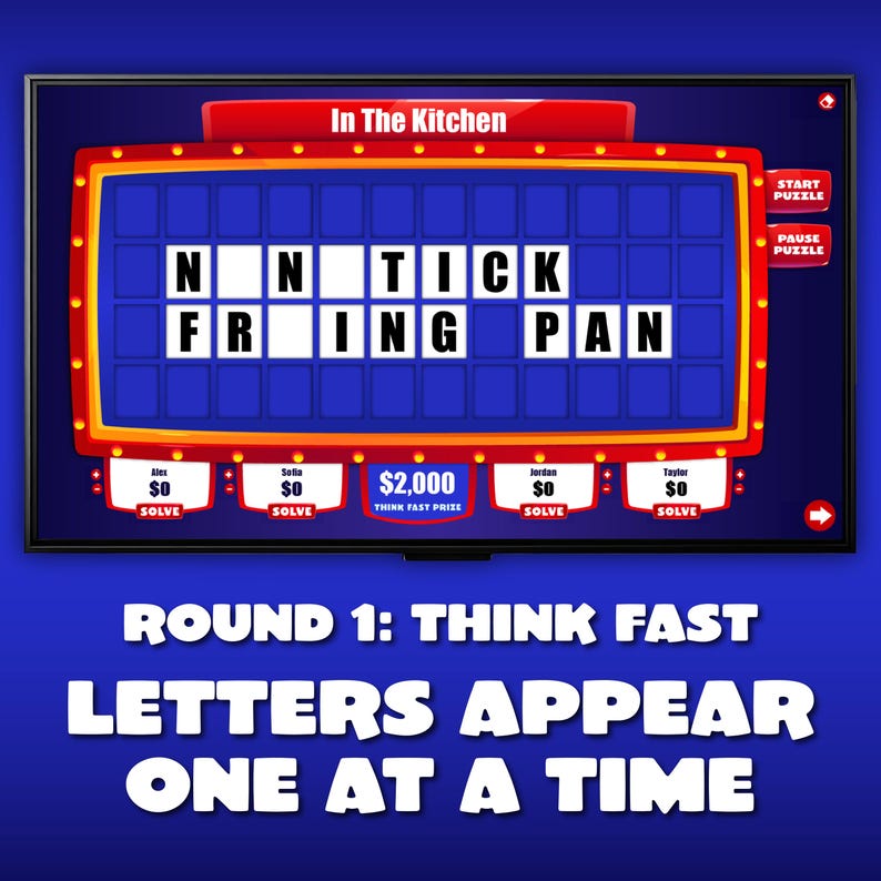 Spin It to Win It Game – Interactive Powerpoint W/scoreboard (family ...