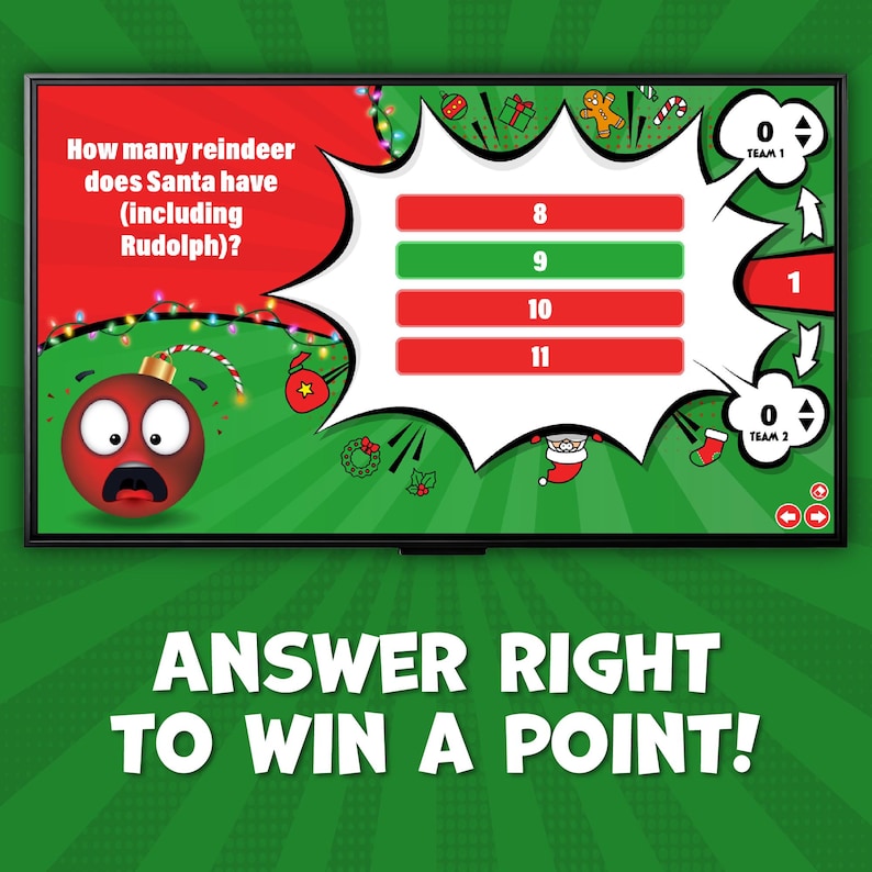 Christmas Time Bomb Trivia Game – Interactive Powerpoint With Scoreboad ...
