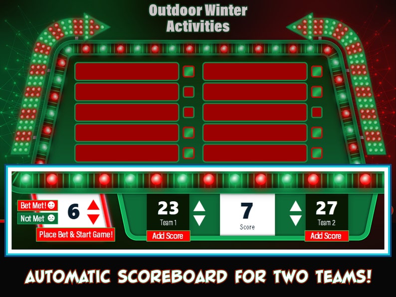 Christmas Word Burst Game – Powerpoint Game – Customizable With Timer ...