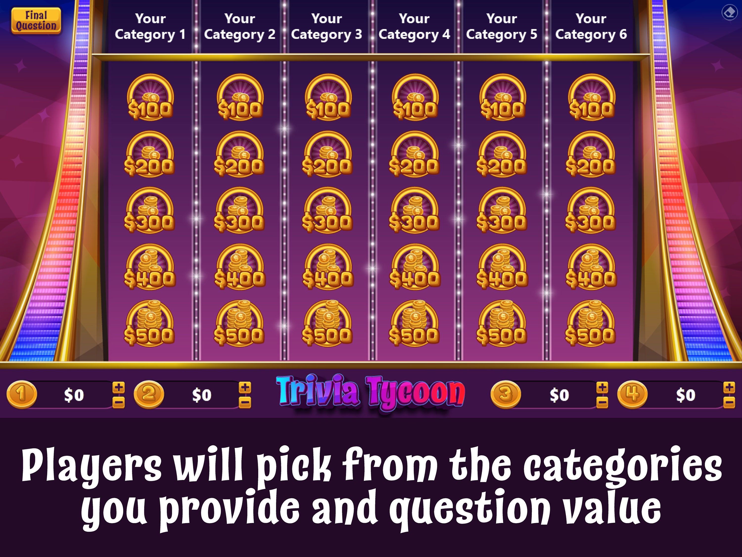 Custom Trivia Tycoon Powerpoint Game – Custom Questions – With Timer ...