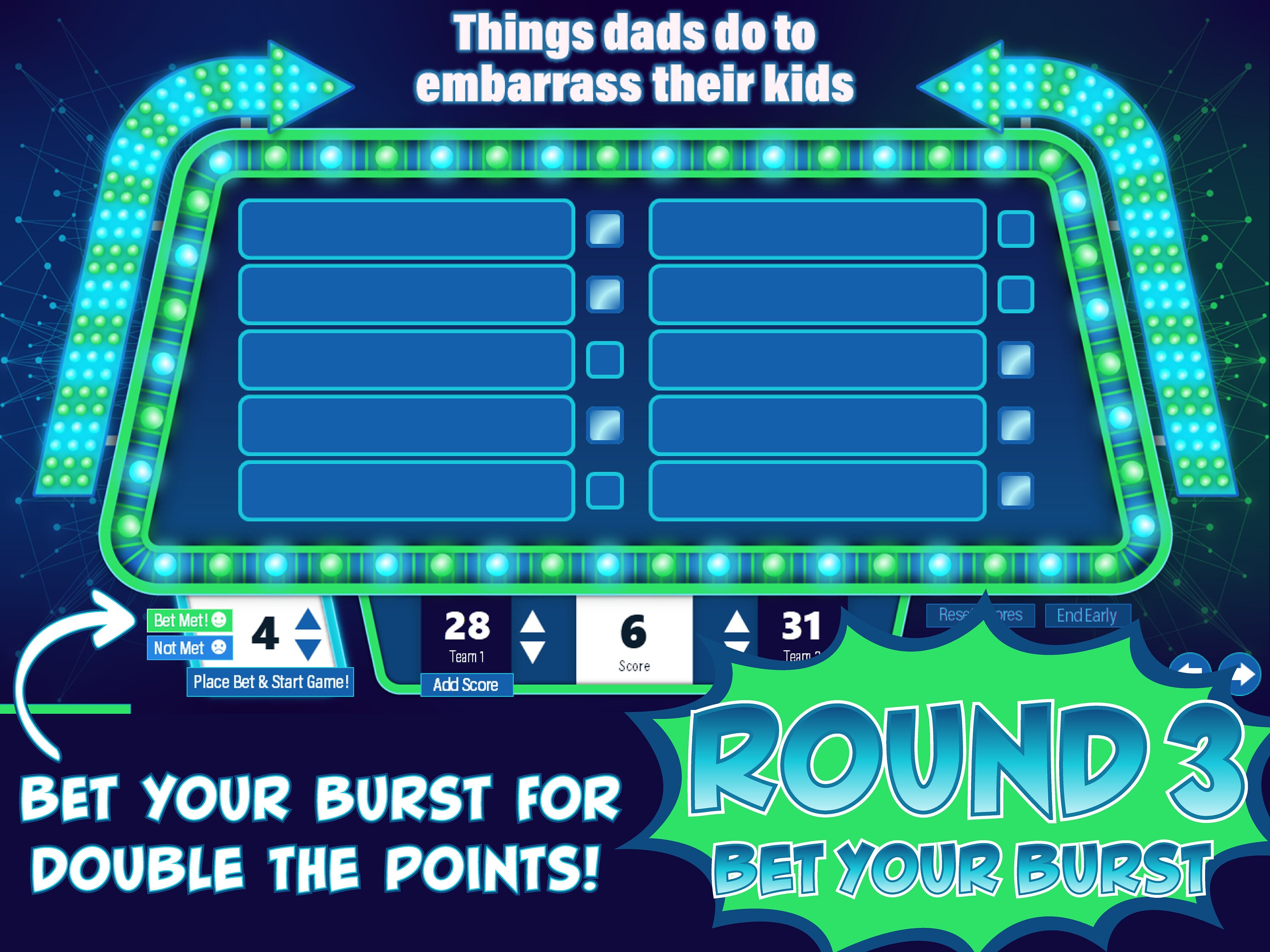 Father's Day Word Burst Game Powerpoint Game Customizable With Timer ...