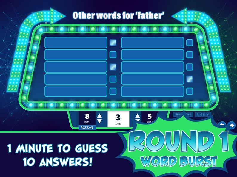 Father's Day Word Burst Game Powerpoint Game - Etsy