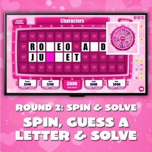 Valentine’s Day Powerpoint Word Game – Spin It to Win It With 3 ...