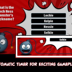 Time Bomb Trivia Game | Interactive Editable Powerpoint W/scoreboard ...