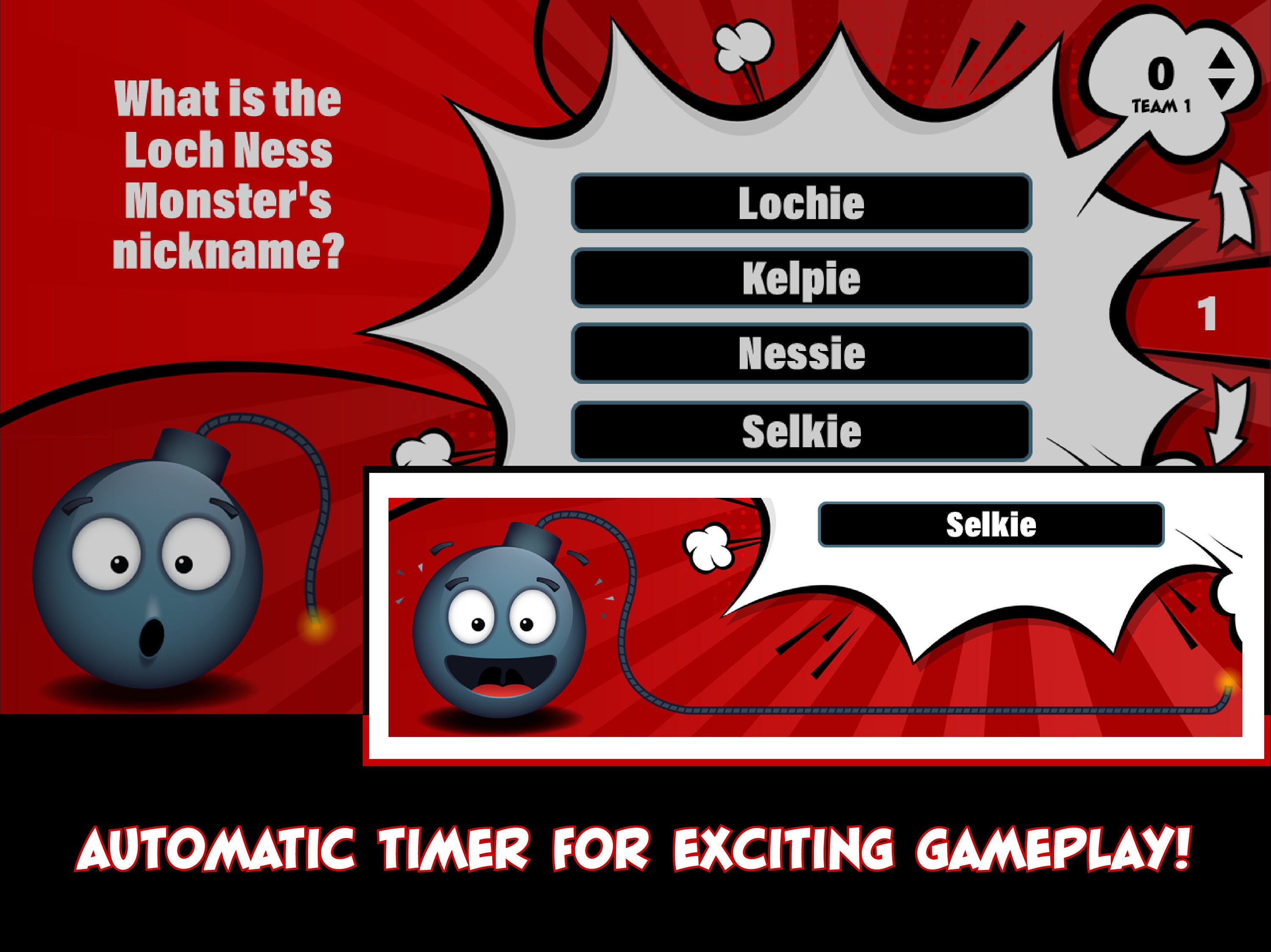 Time Bomb Trivia Game | Interactive Editable Powerpoint W/scoreboard ...