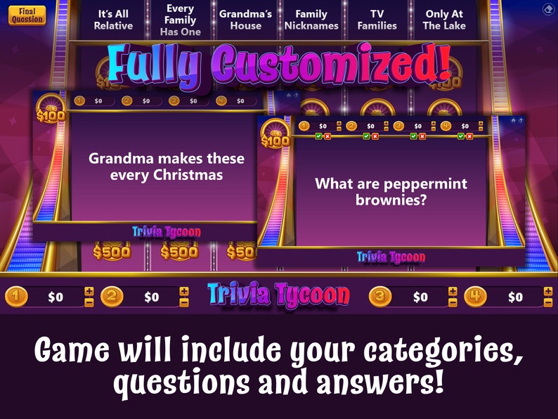 Custom Trivia Tycoon Powerpoint Game – Custom Questions – With Timer ...