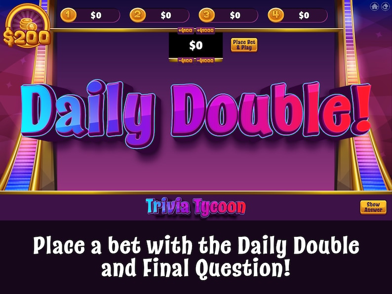 Editable Trivia Game Template – Trivia Tycoon Interactive Powerpoint W ...