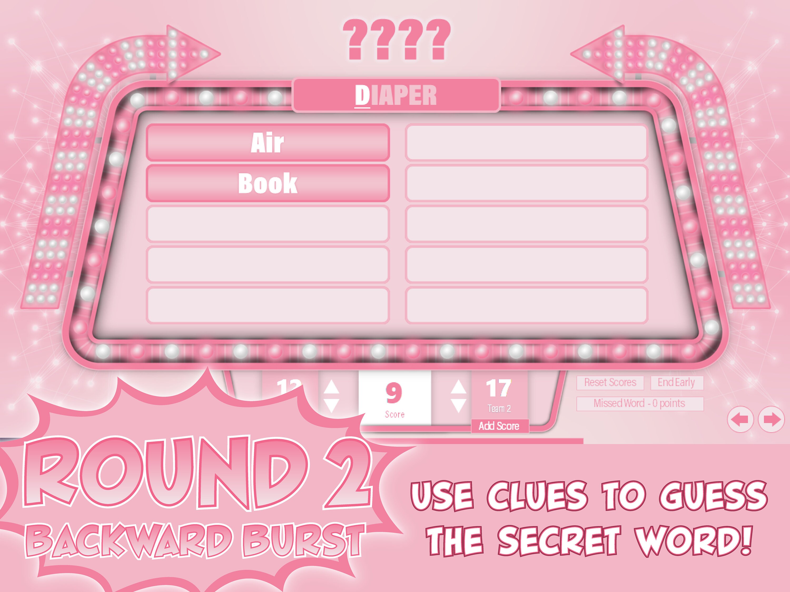 Baby Shower Word Burst Game – Powerpoint Game – Customizable With Timer ...