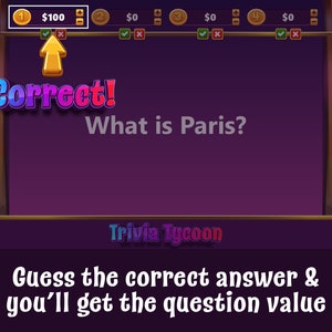 Trivia Tycoon Game Show | Interactive Powerpoint With Scoreboard ...