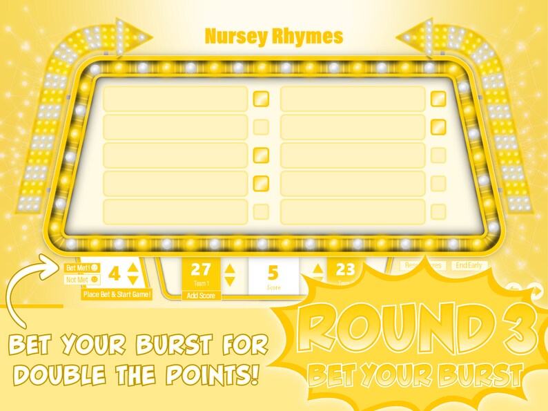Baby Shower Word Burst Game – Powerpoint Game – Customizable With Timer ...