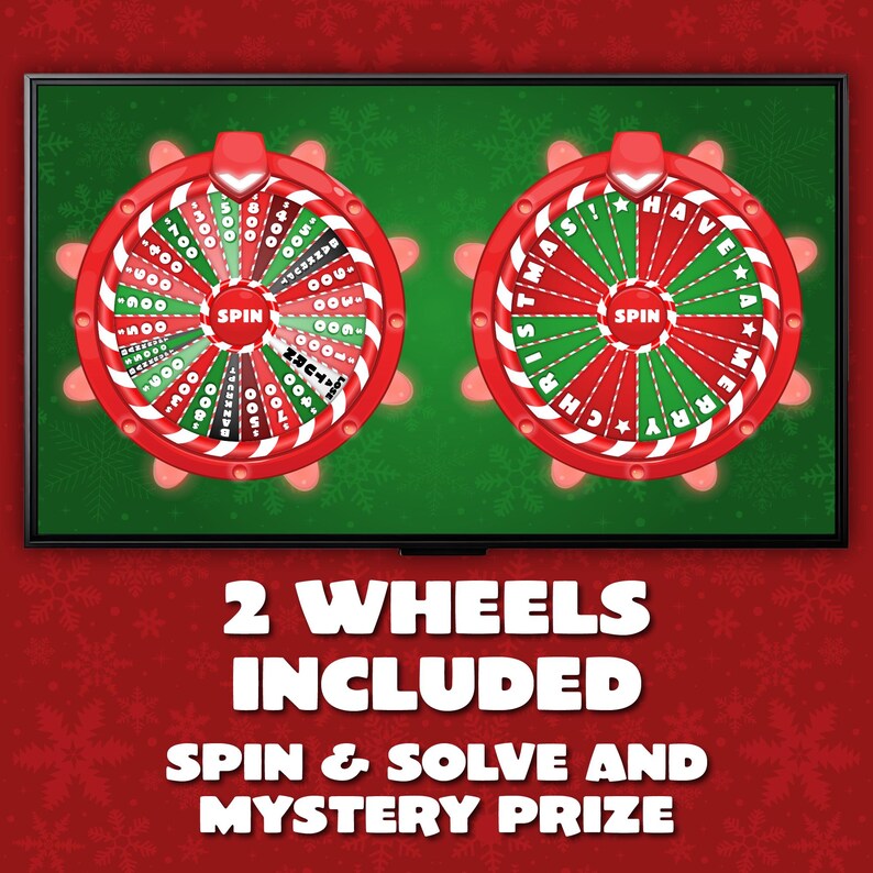 Christmas Spin It to Win It Game – Interactive Powerpoint Party Game W ...
