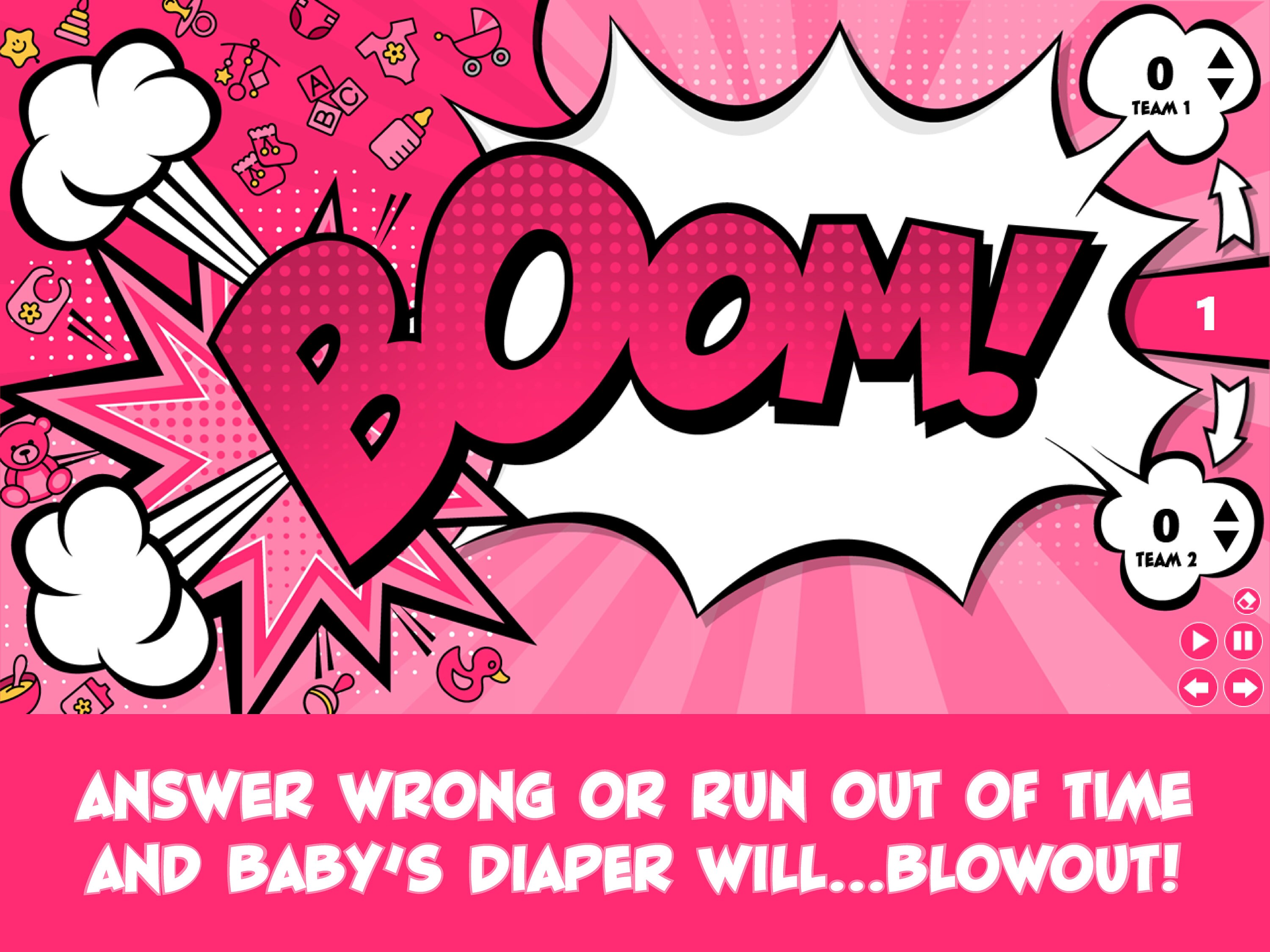 Baby Shower Time Bomb Trivia Powerpoint Game Customizable With Timer ...
