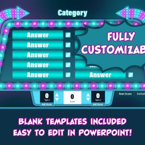 Word Burst Word Game – Interactive Powerpoint With Scoreboard (family ...