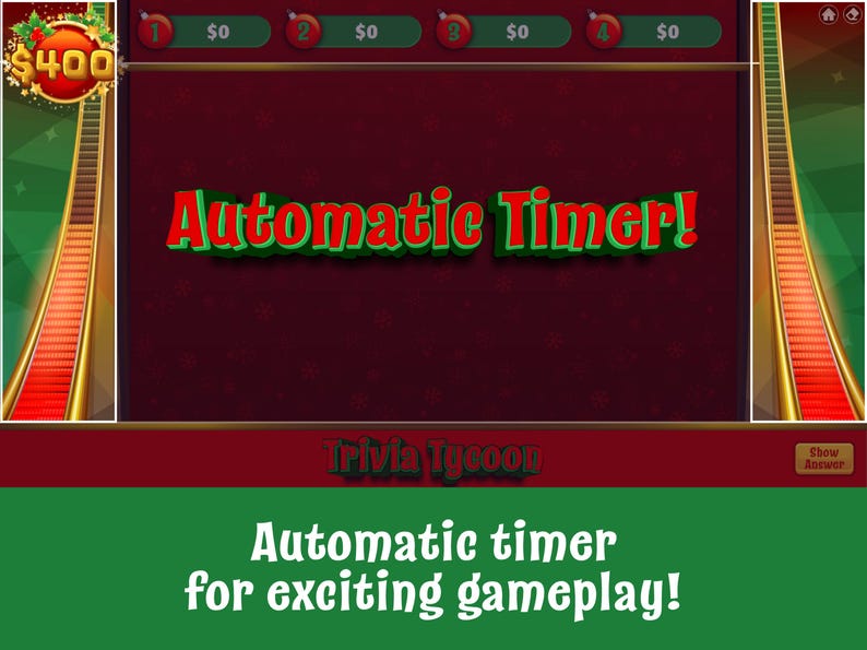 Christmas Trivia Tycoon | Interactive Holiday Game | Editable ...