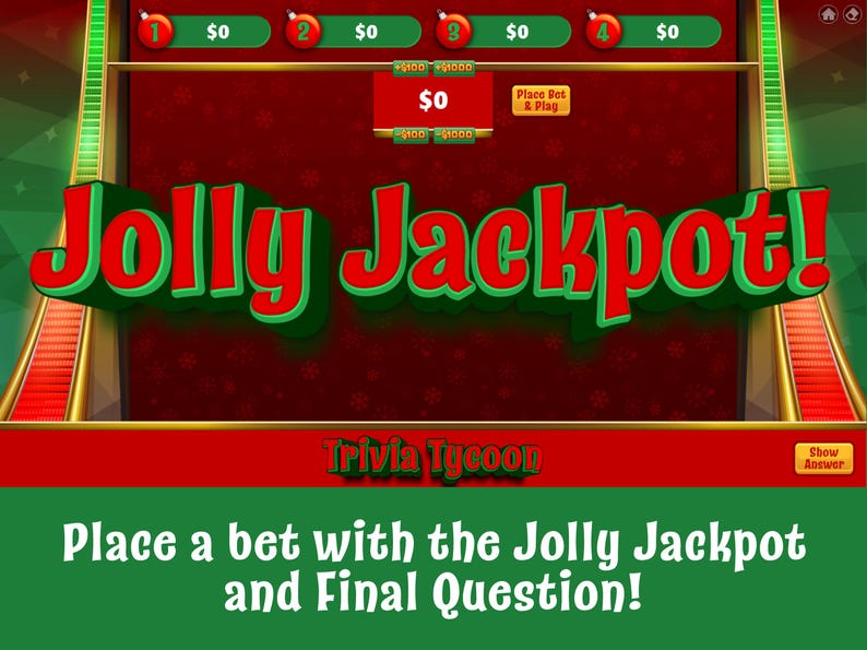 Christmas Trivia Tycoon | Interactive Holiday Game | Editable ...