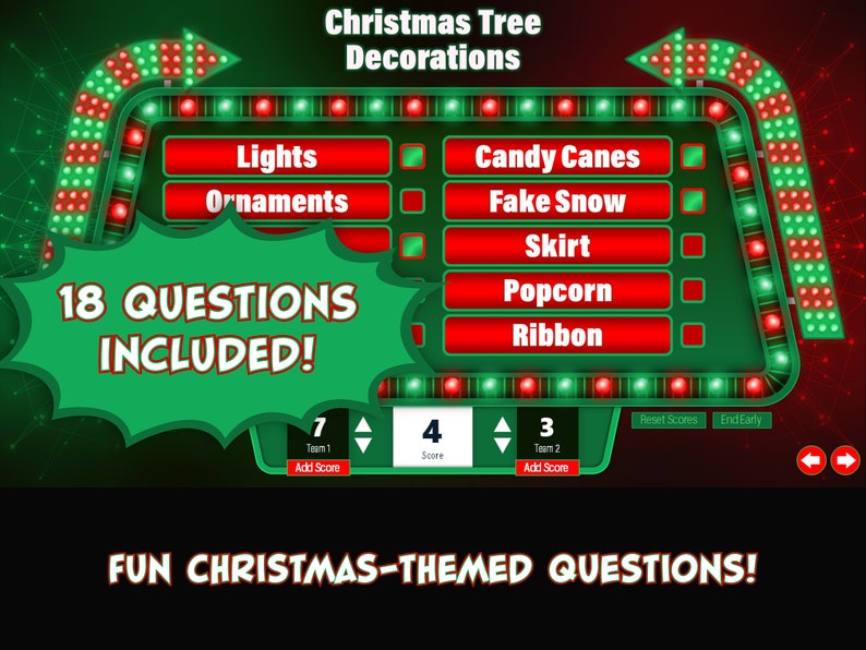 Christmas Word Burst Game – Powerpoint Game – Customizable With Timer ...
