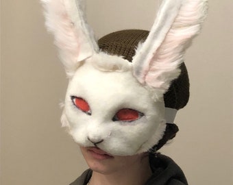 Harlequin Rabbit Therian Mask - Etsy