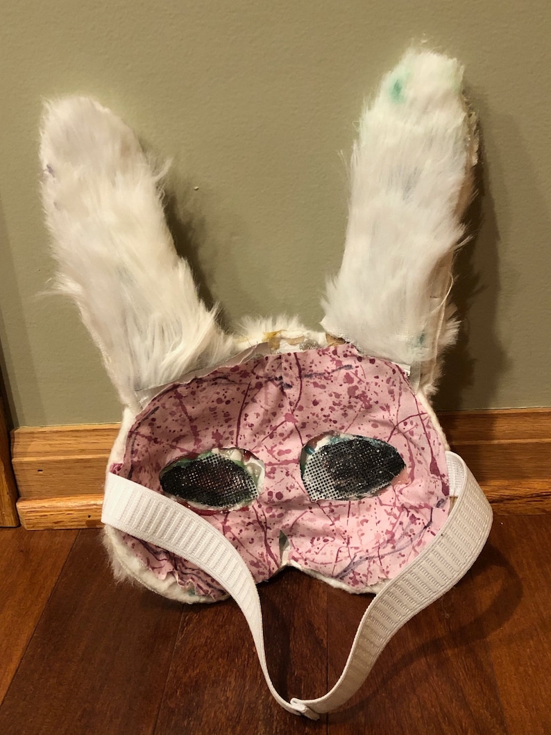 Creepy White Rabbit Therian Mask - Etsy