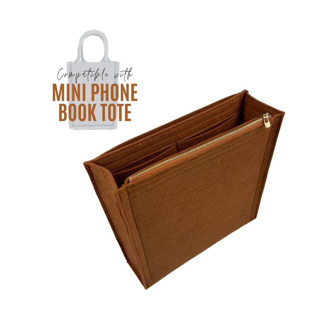 Mini Book Tote Phone Bag Organizer / Mini Book Tote Phone Insert Felt ...