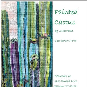 Painted Cactus Collage Quilt Pattern by Laura Heine -approximately ...