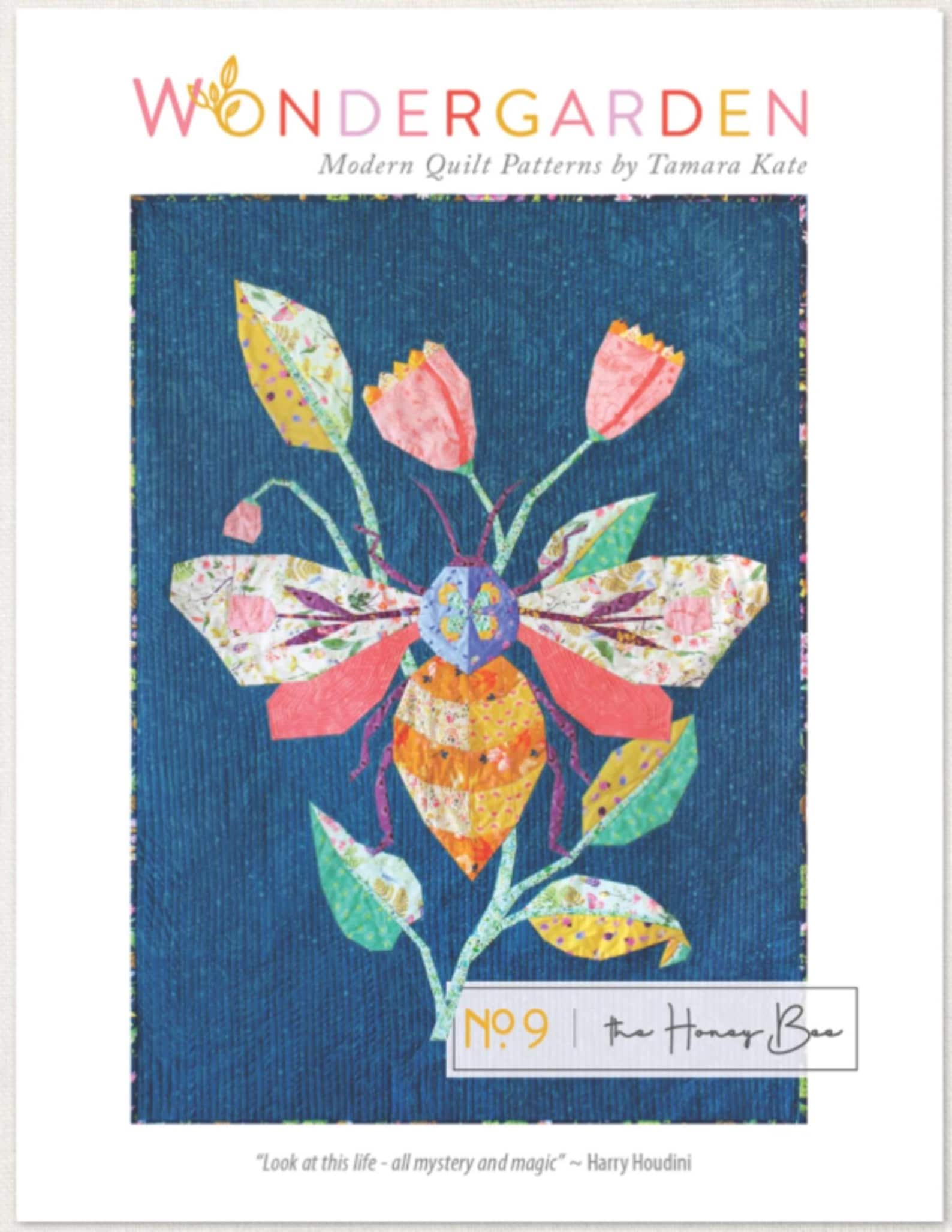 Wondergarden the Honey Bee Quilt Pattern From Tamara Kate Designs 40" X ...