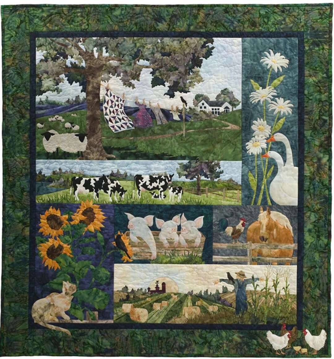 Mckenna Ryan Storybook Farm Quilt Kit Includes Fabrics for Quilt Top ...