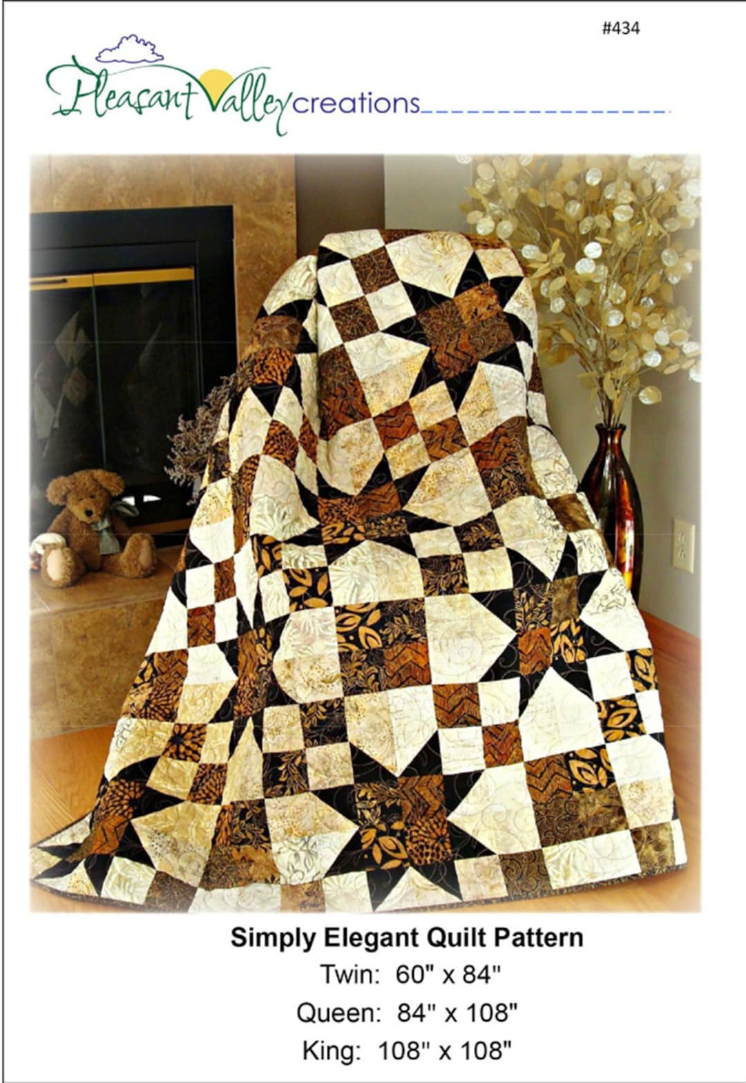 Simply Elegant Quilt Pattern for 3 Sizes, by Designer Diana Beaubien ...