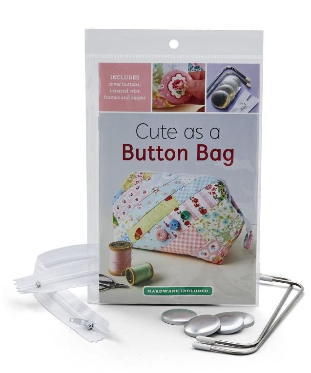 Cute as a Button Bag Kit -bag Pattern Template - Etsy