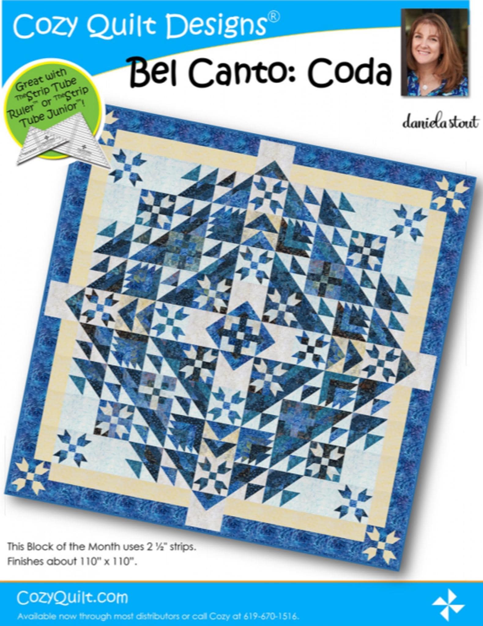 Bel Canto: Coda BOM Quilt Pattern From Cozy Quilt Designs - 110 X 110 ...