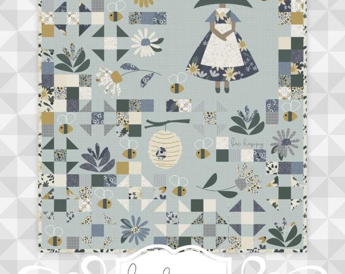 Bee Happy Pattern by Meags & Me. Finished Size Approximately 40" X 52 ...
