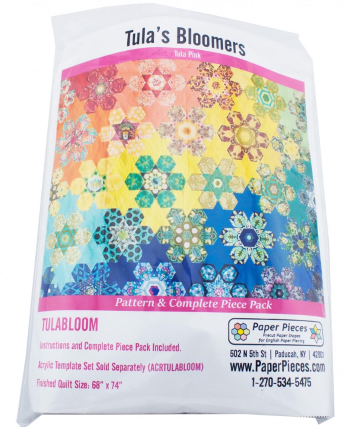 Tula Pink's Bloomers Quilt Pattern & Paper Piece Pack (68" X 74") - Etsy