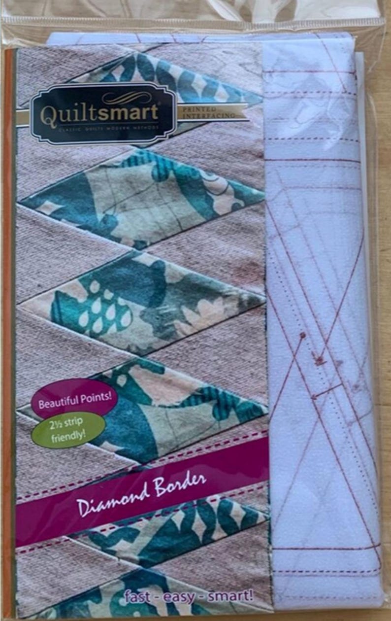 Quiltsmart Diamond Border Fun Pack - Includes 2 Panels of Interfacing ...