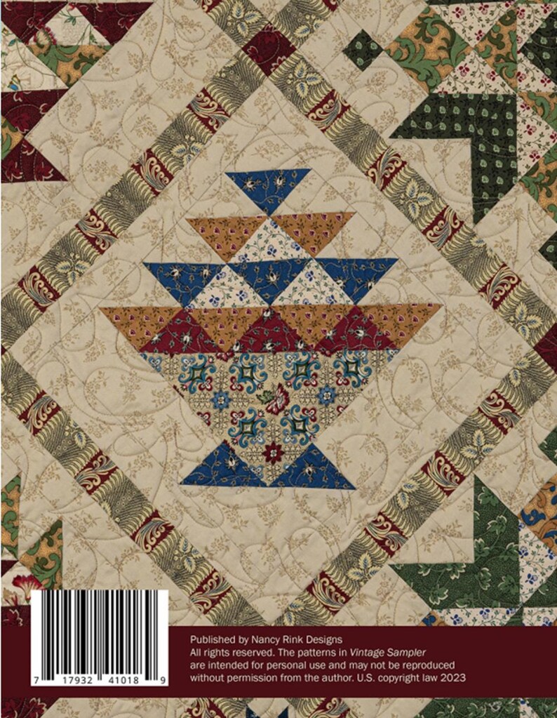 Vintage Sampler Quilt Pattern: 9-part BOM, 95" X 95" - Etsy