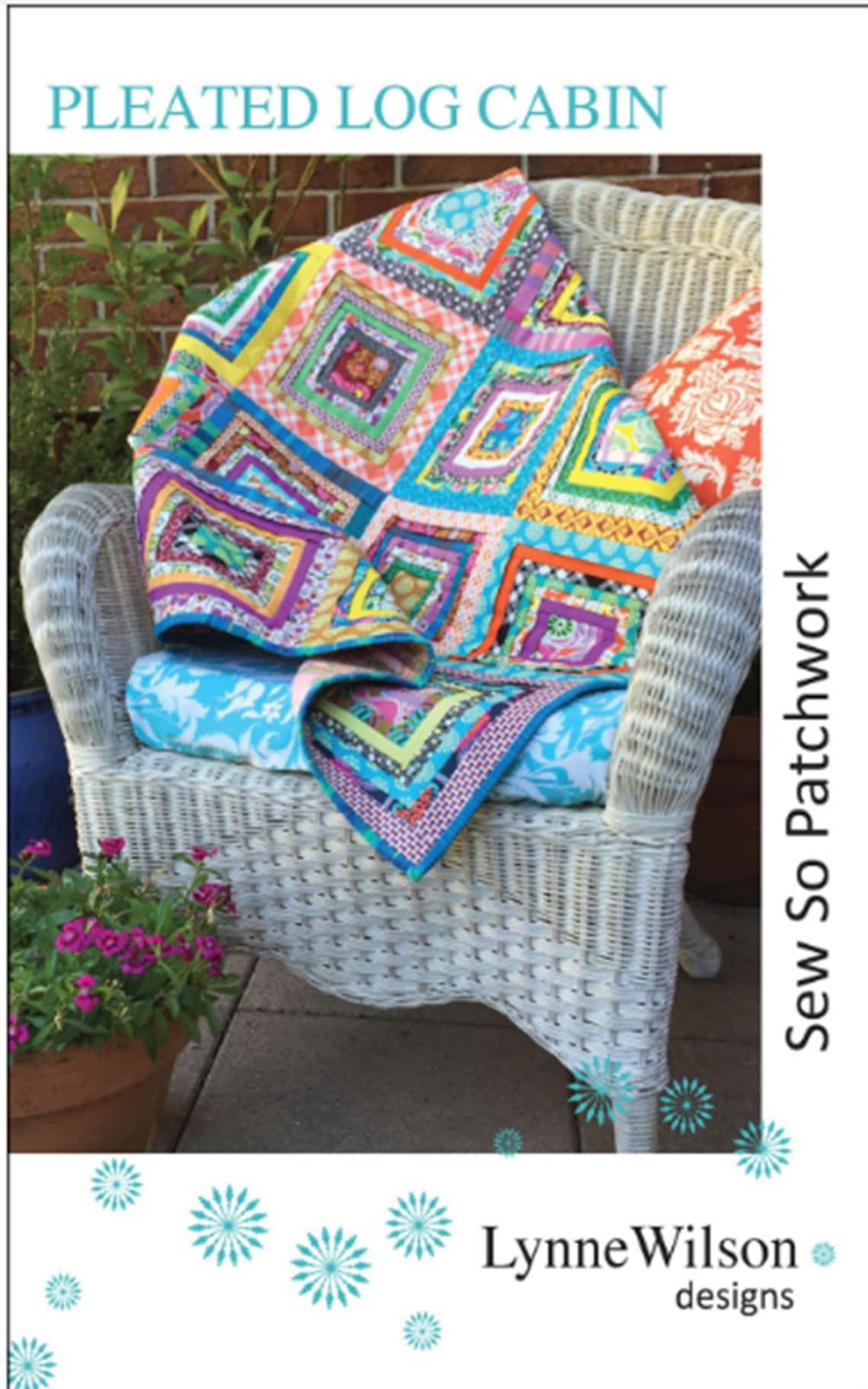 Pleated Log Cabin Quilt Pattern From Lynne Wilson Designs - Fabric Not ...