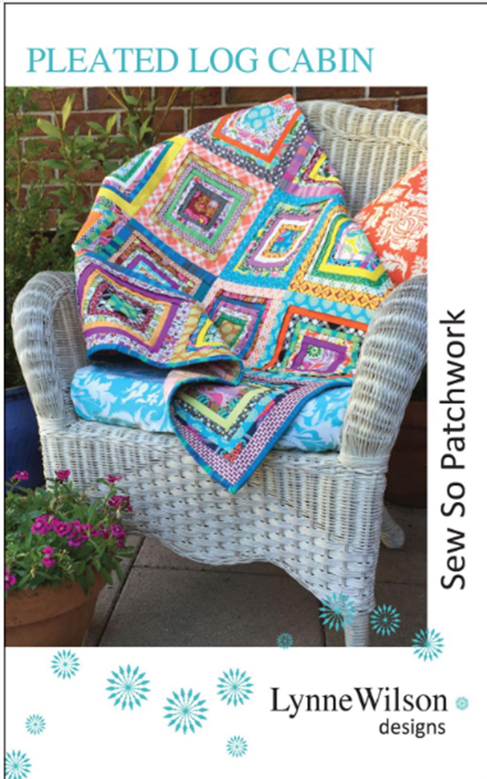 Pleated Log Cabin Quilt Pattern From Lynne Wilson Designs - Fabric Not ...
