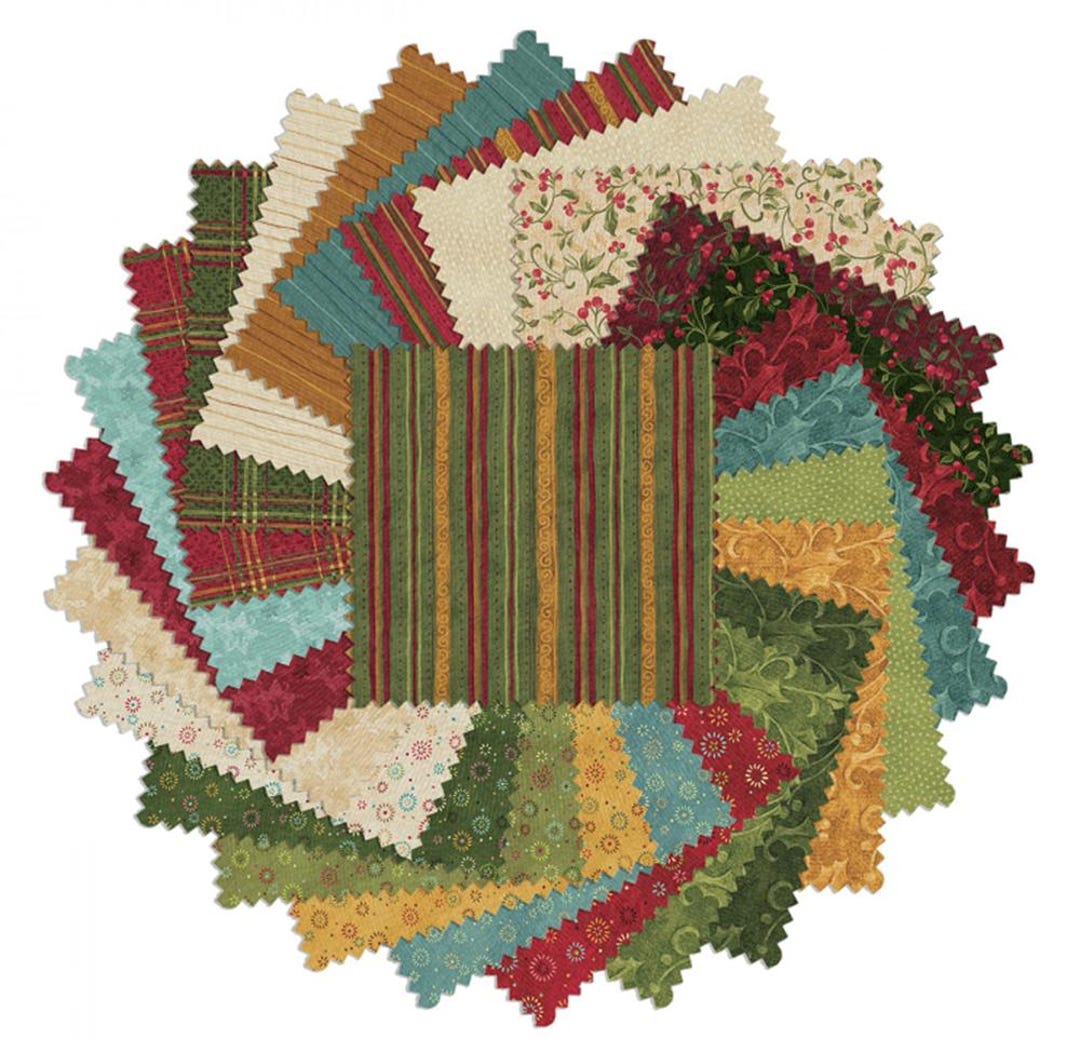 Christmas Fabric Charm Pack: Star of Wonder, 42 Benartex Cotton Squares ...