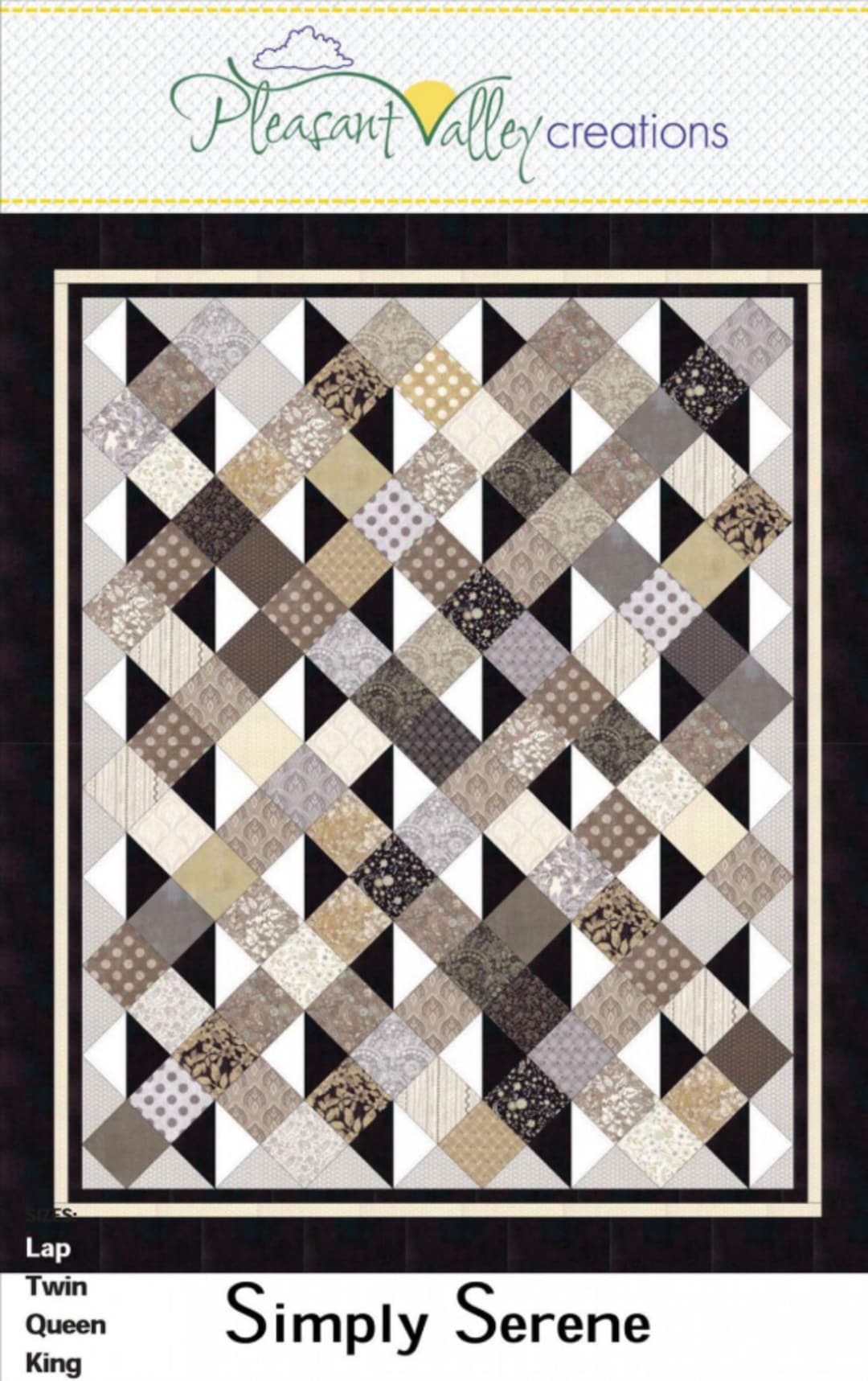 Simply Serene Quilt Pattern for 4 Sizes, by Designer Diana Beaubien for ...