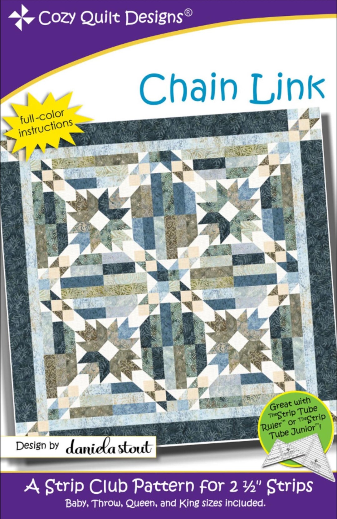 Chain Link Quilt Pattern Designed by Daniela Stout for Cozy Quilt ...
