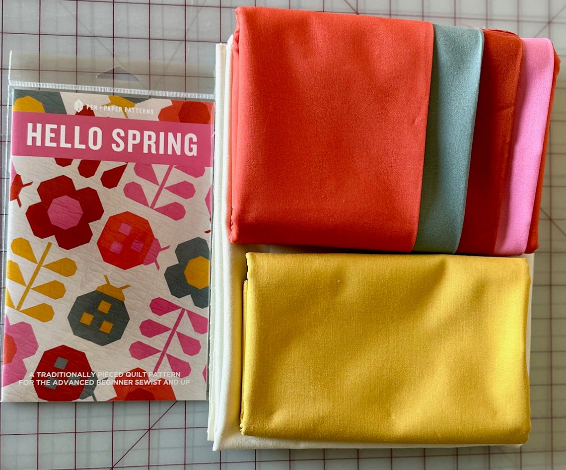 Hello Spring Quilt Kit Includes Fabric and Pattern for Option C ...