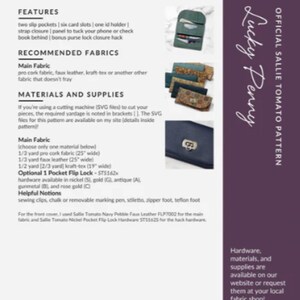 Sallie Tomato Lucky Penny Wallet Pattern - Etsy