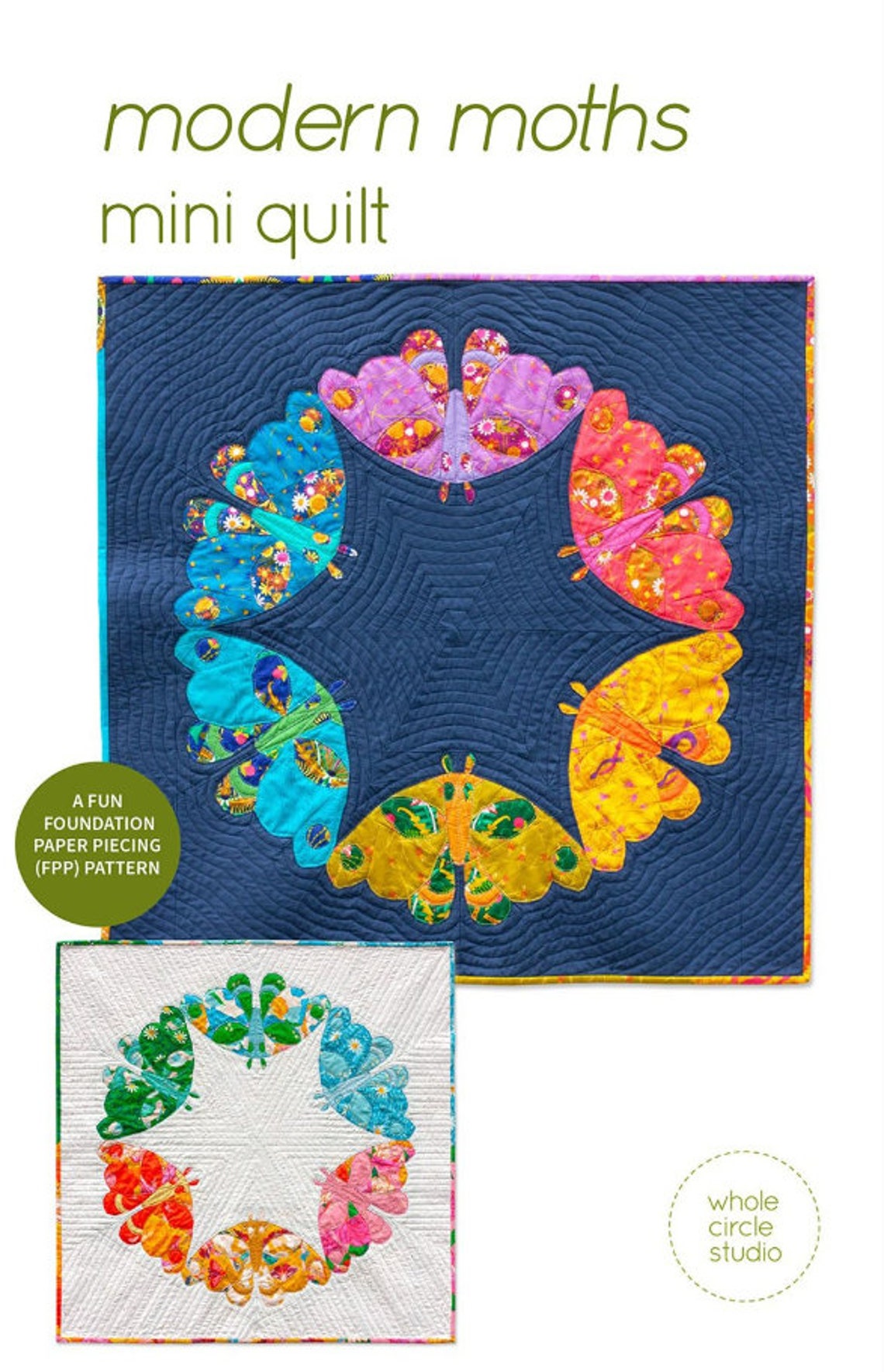 Modern Moths Mini Quilt - Etsy