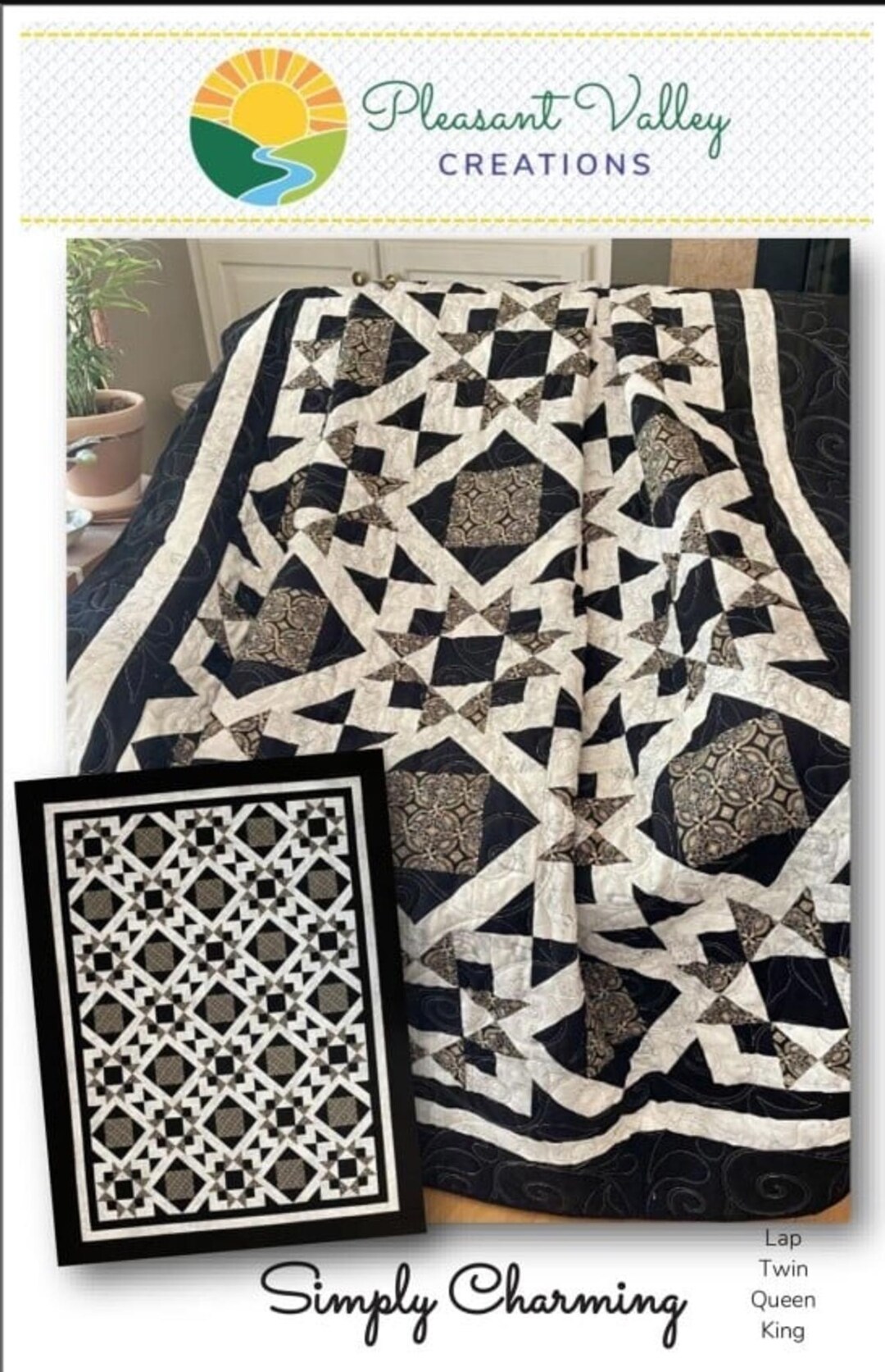Simply Charming Quilt Pattern for 4 Sizes, by Designer Diana Beaubien ...