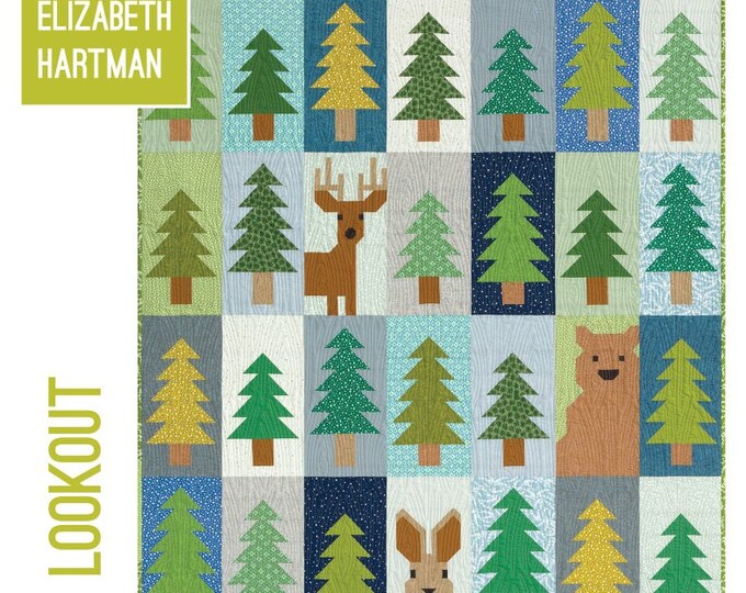 Lookout Tree & Animal Sampler Quilt Kit-includes Pattern + Fabric for ...