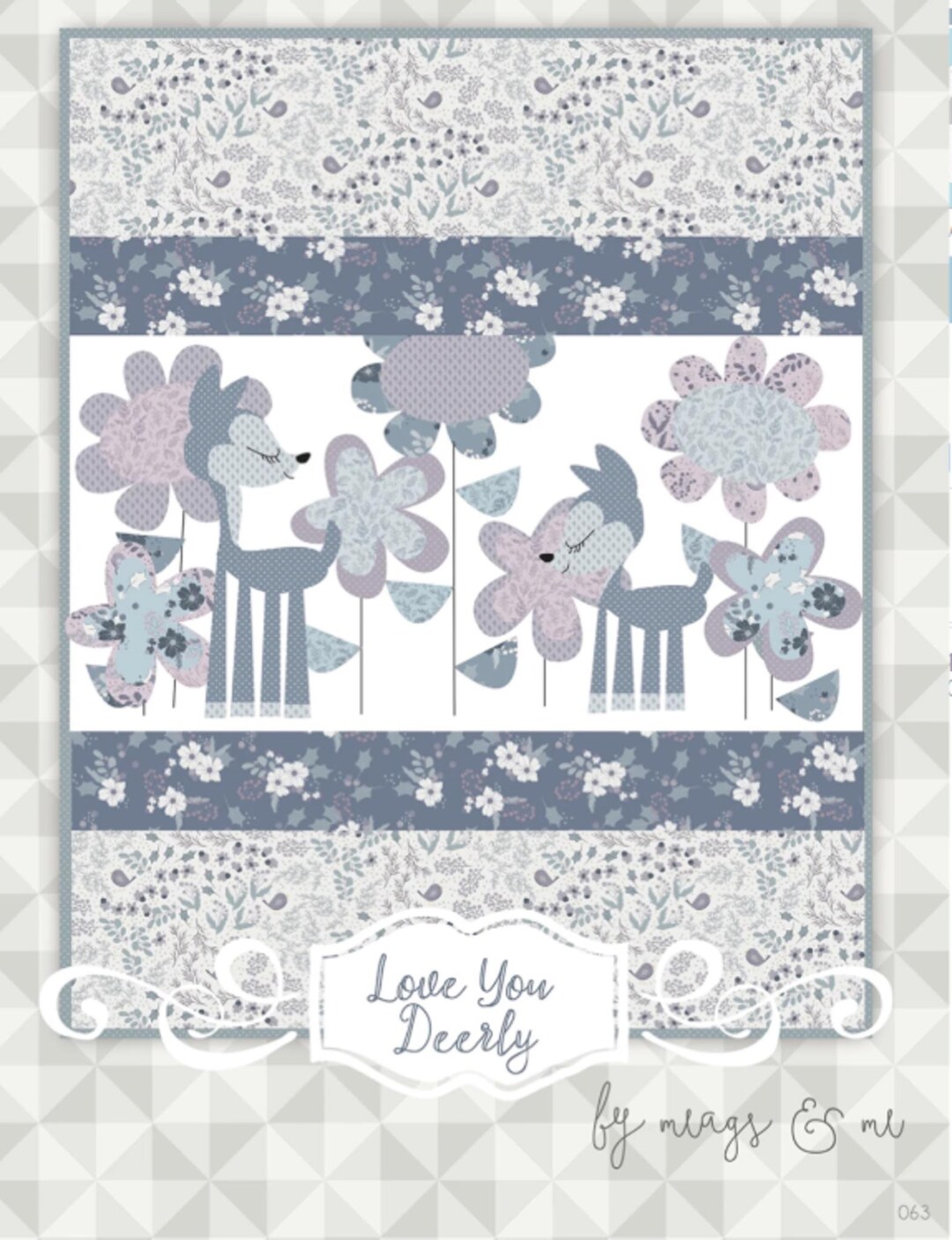 Love You Deerly Quilt Pattern by Meags & Me. Finished Size ...
