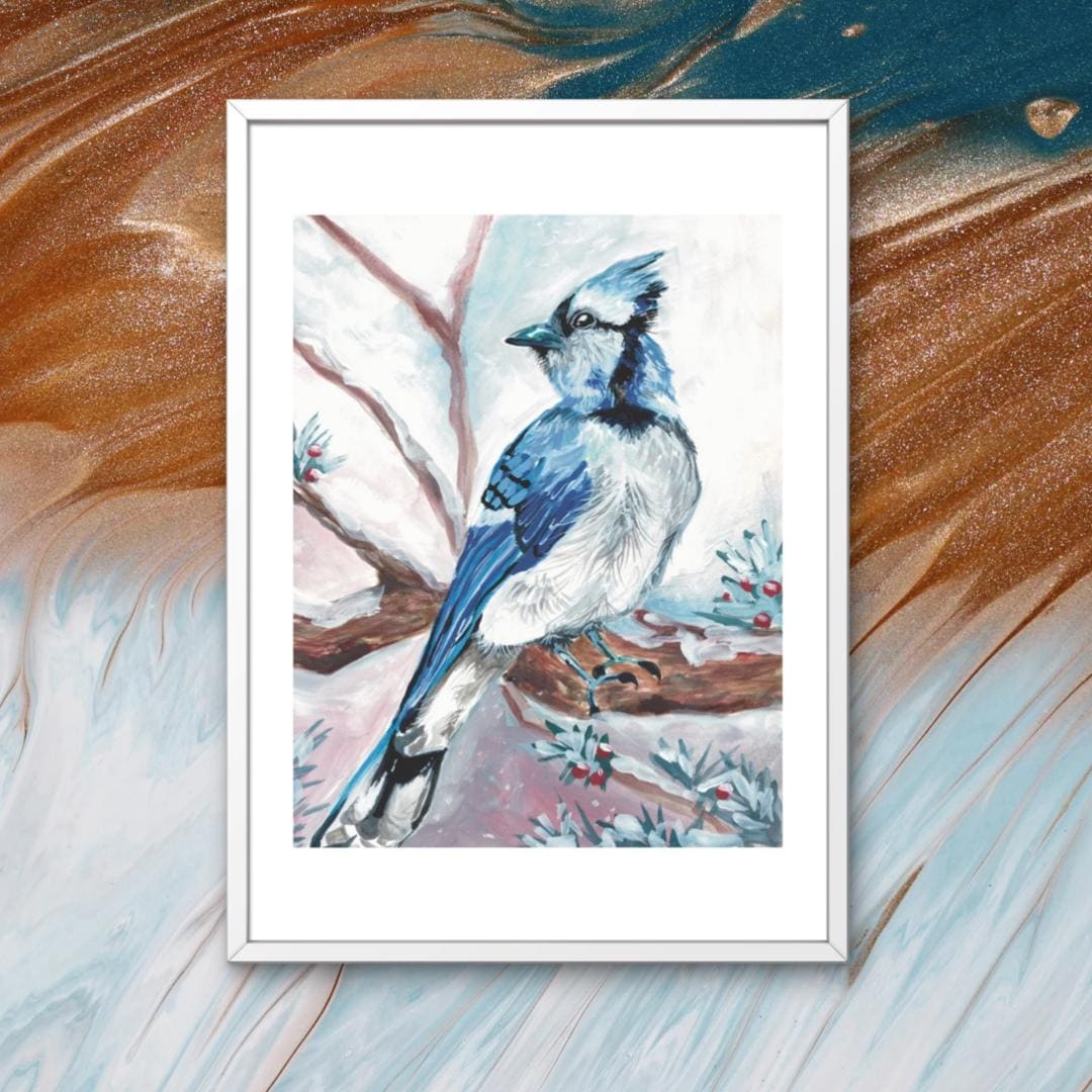 Blue Jay Art Print - Etsy